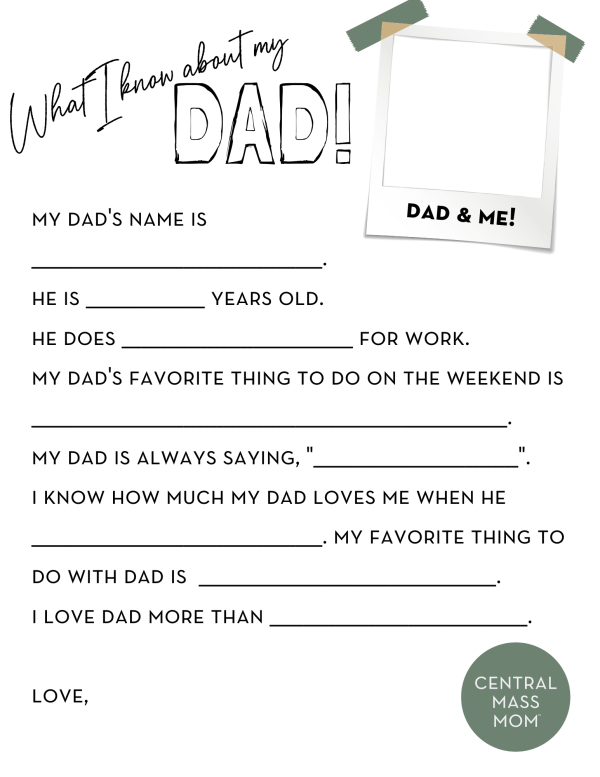 Father's Day Printables