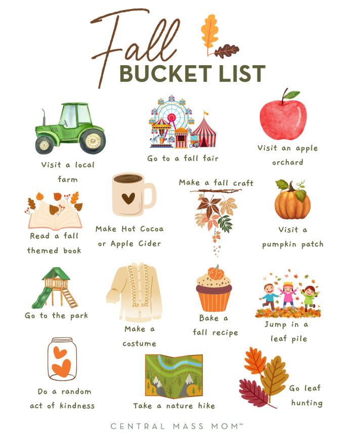 Fall Bucket Lists {Free Printable}